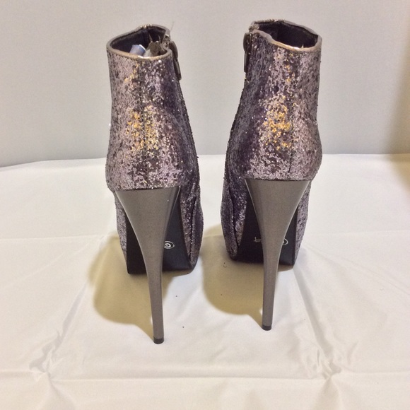 Lollipop | Shoes | Lollipop Glitter Covered Platform Ankle Booties ...